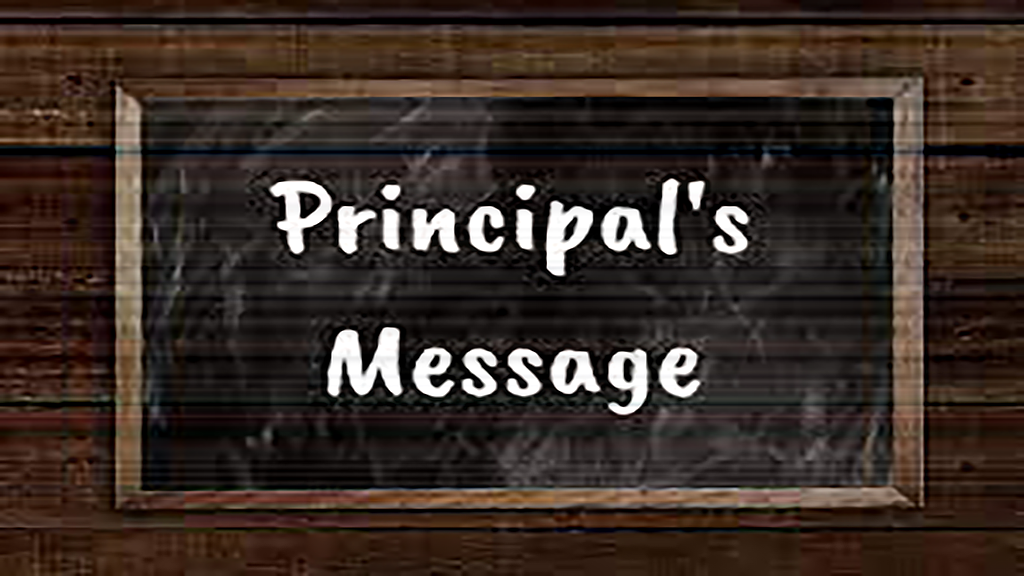 Principal's Message | Mount Vernon Schools